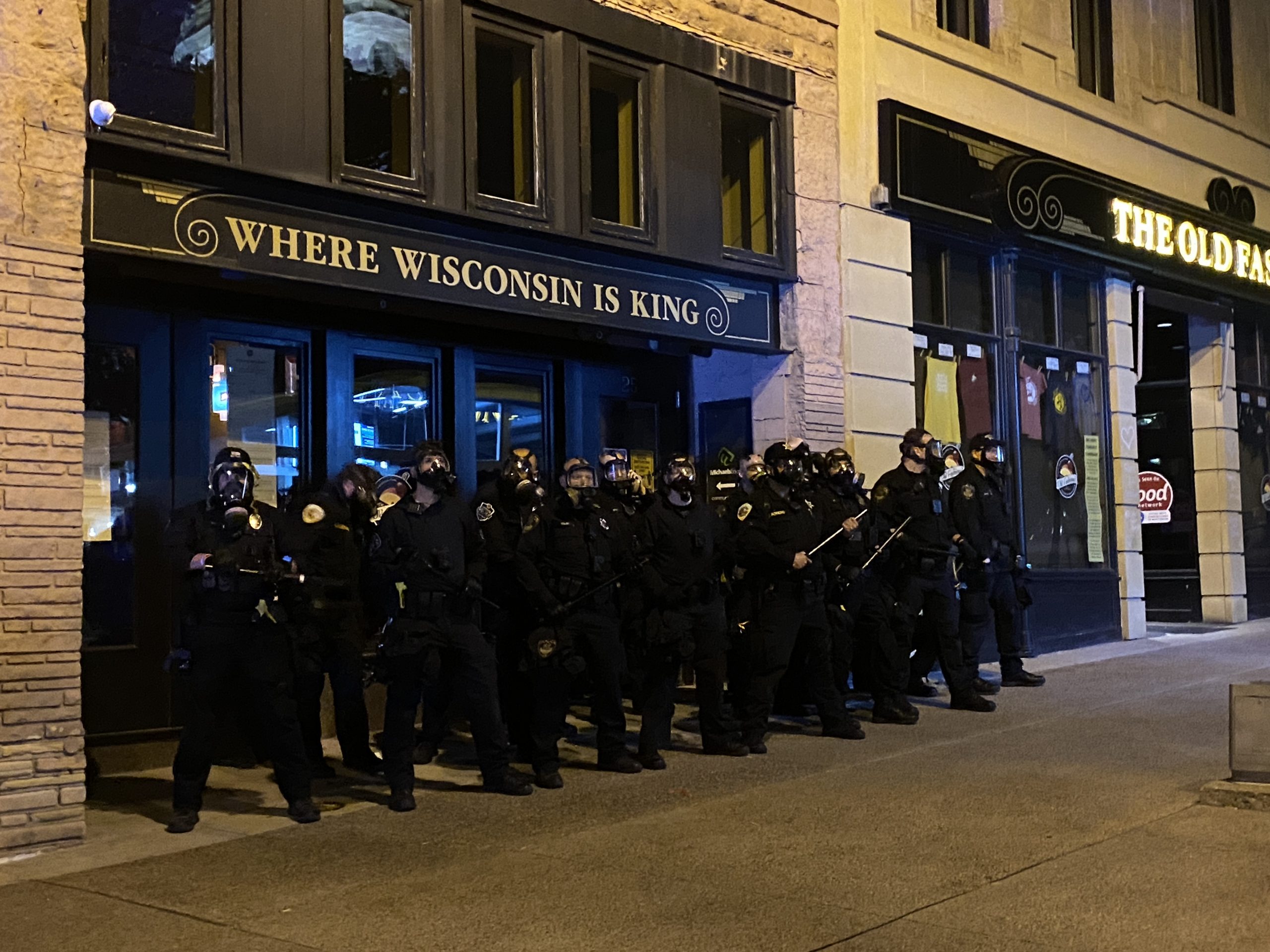 Protests continue Monday in downtown Madison - WORT-FM 89.9