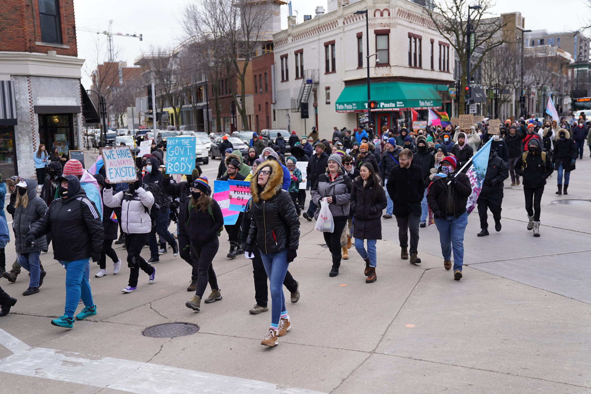 In Pictures: Day of Resistance to Trans Genocide Rally - WORT-FM 89.9